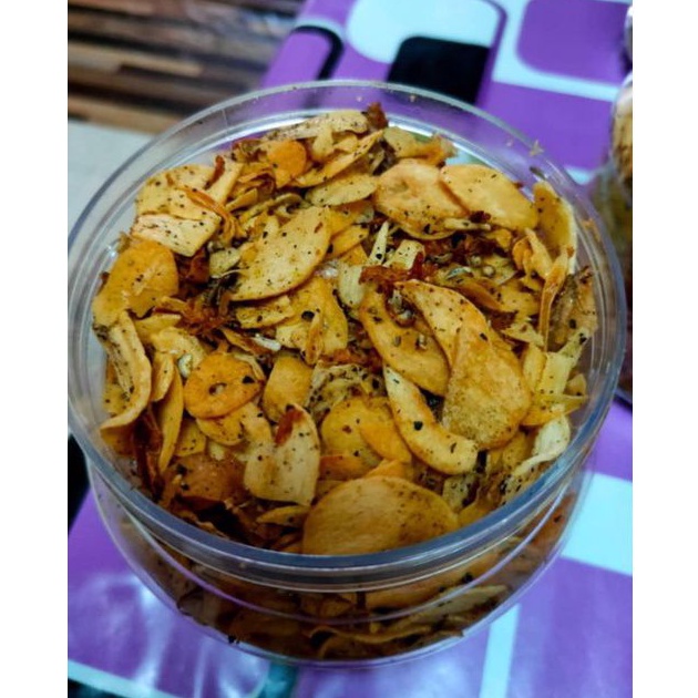PUTIH Garlic CRISPY + ANCILL + GINGER + PEPPER BLACK (±250G) | Shopee ...
