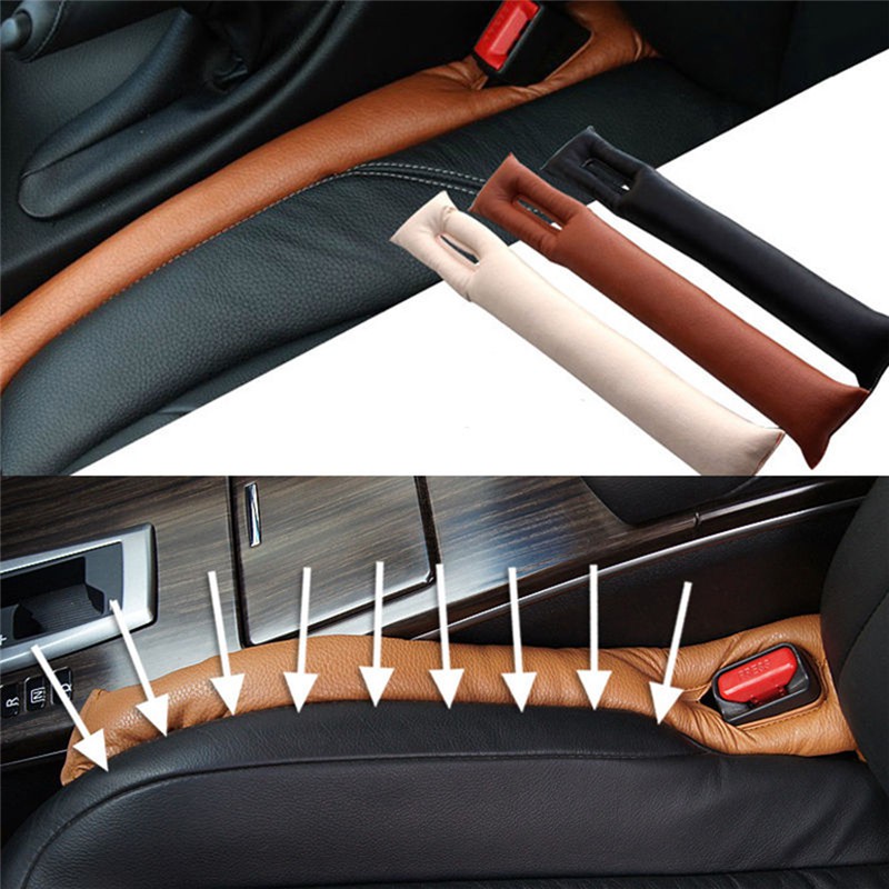 Car Seat Gap Filler Leather Drop Soft Proof PU Spacer Holster Pad Leak ...