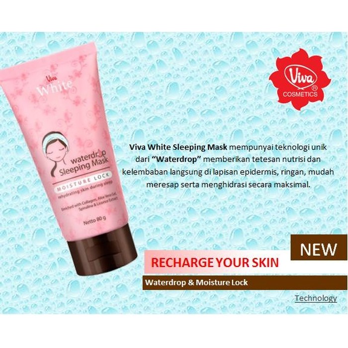 Viva White Waterdrop Sleeping Mask 80 g | Shopee Singapore