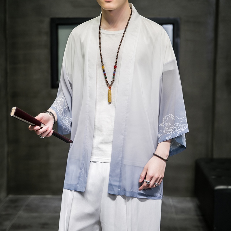 Spring Summer New Style Chinese Style Men's Clothing Ice Silk Tang Suit ...