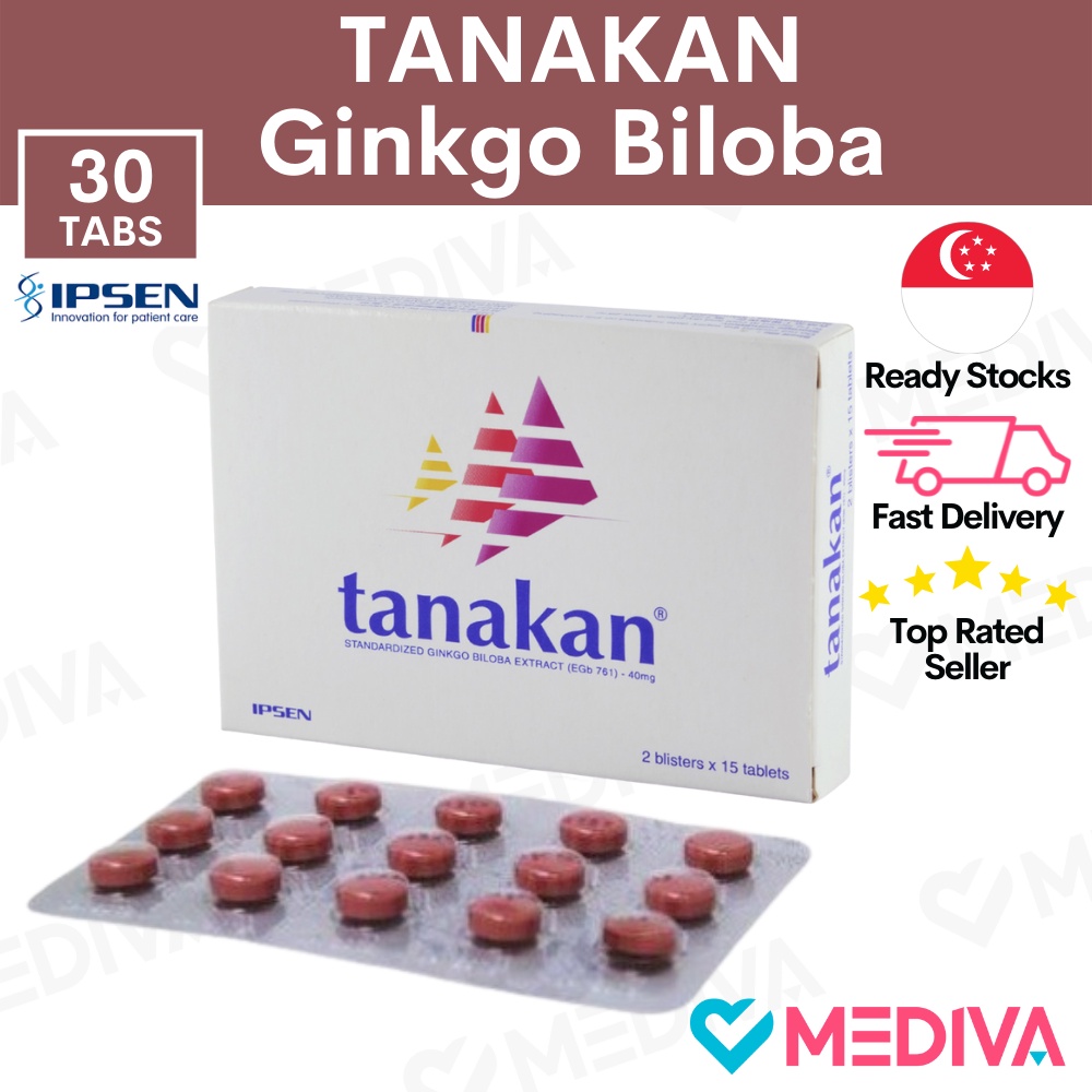 Tanakan Ginkgo Biloba Extract 40mg 30s (Expiry: 09/2025) | Shopee Singapore