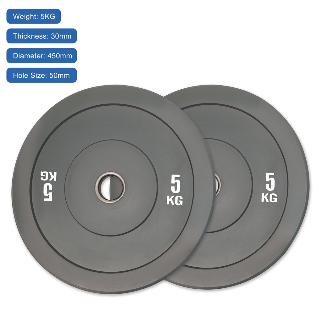 🇸🇬🔥Ready stock🔥Olympic Coloured Bumper Weight Plate Plates set one Pair ...