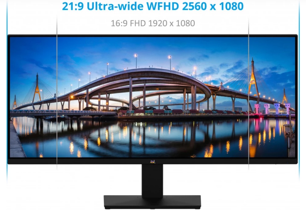 VA2932-MHD - ViewSonic 29" ultra-wide 21:9 borderless 75Hz adaptive ...