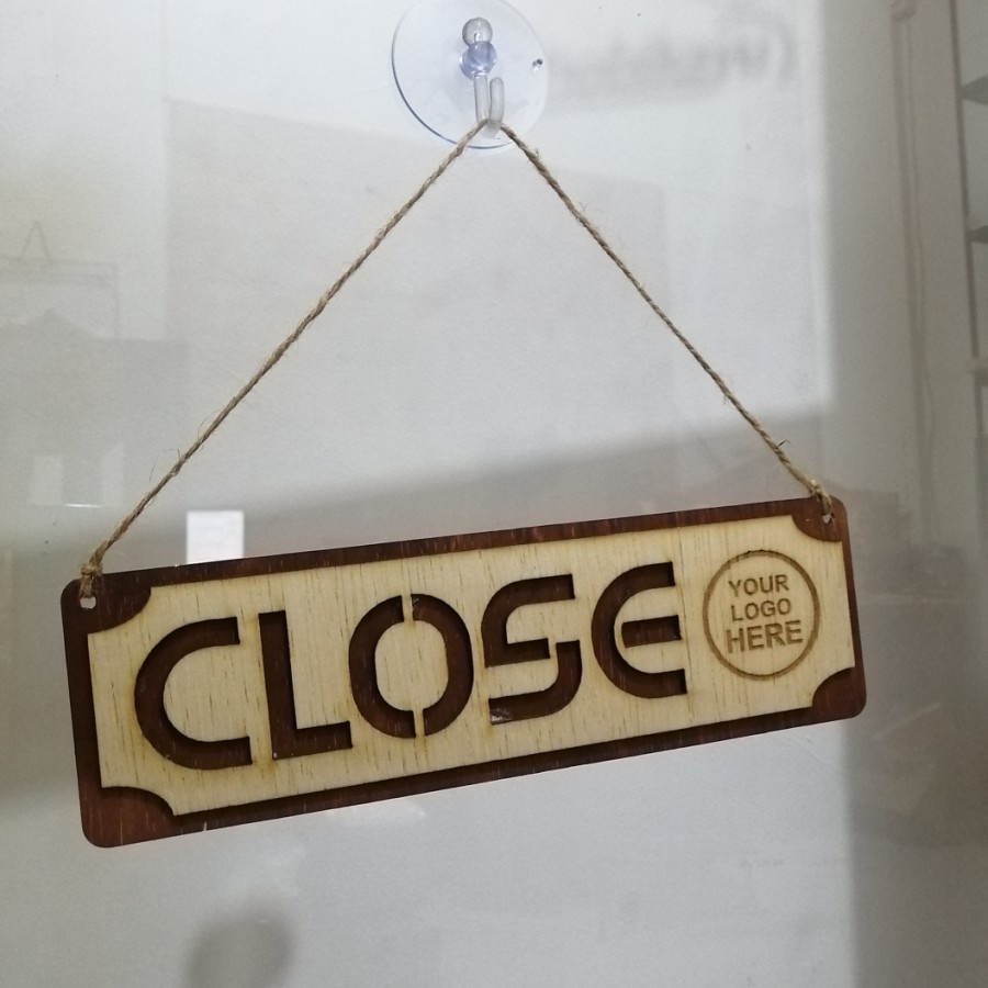 Signage Open Close Marker Open Close Custom Logo | Shopee Singapore