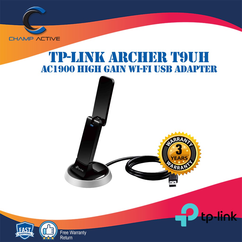 TP-LINK Archer T9UH AC1900 High Gain Wi-Fi USB Adapter | Shopee Singapore
