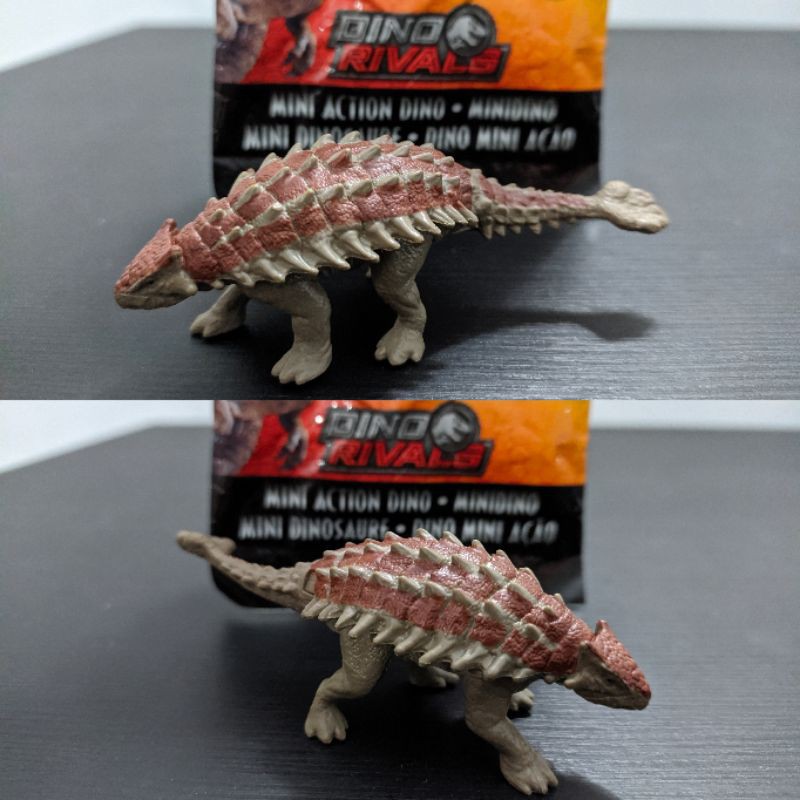 Mattel Jurassic World Mini Action Dinosaur Dino Rivals: Ankylosaurus ...