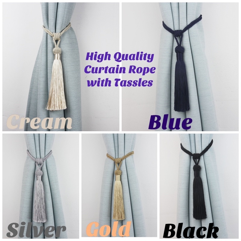 [Local Stocks] One Pair High quality Curtain Rope Curtain Tie Curtain ...