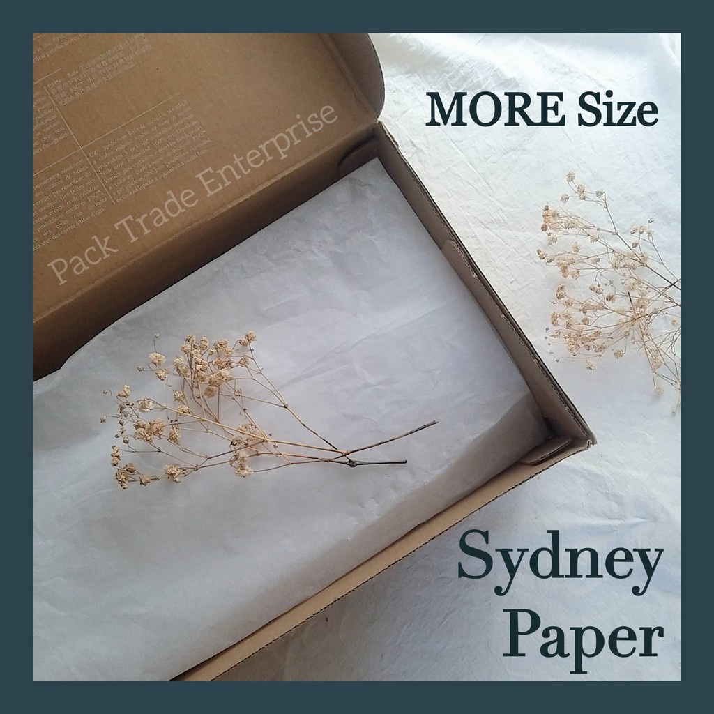 [50/ 200/ 500 PCS] 18g WHITE Sydney Paper / Sdyney Paper/ Acid Free ...