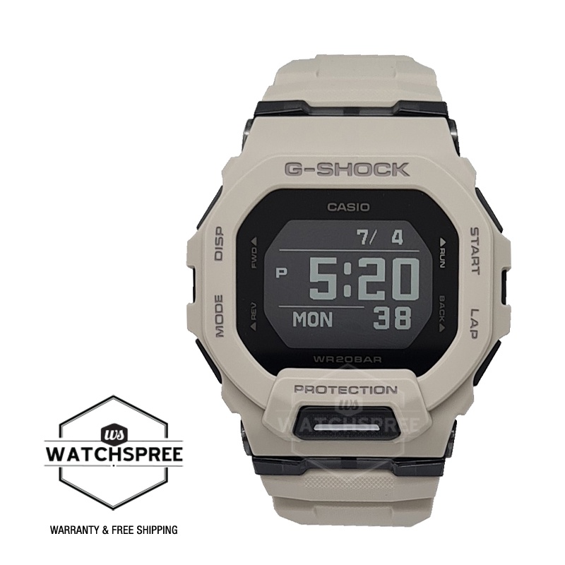 Casio G-Shock G-SQUAD Bluetooth® Sand Resin Band Watch GBD200UU-9D GBD-200UU-9D GBD-200UU-9 ...