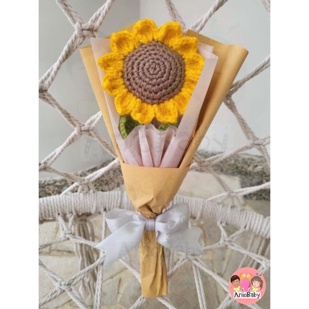 SG Ready stock Handmade crochet flower Graduation Bear Bouquet ...