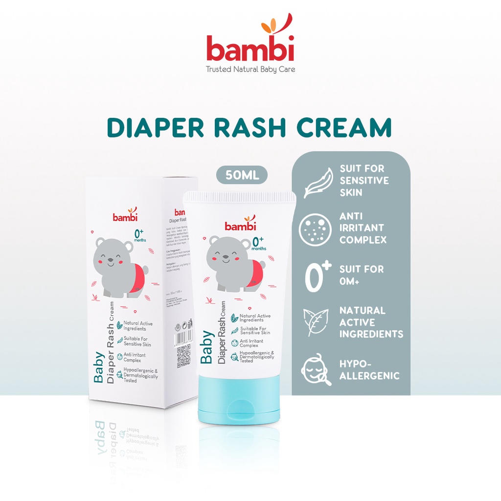 BAMBI Diapers Rash Cream Krim Kulit | Shopee Singapore