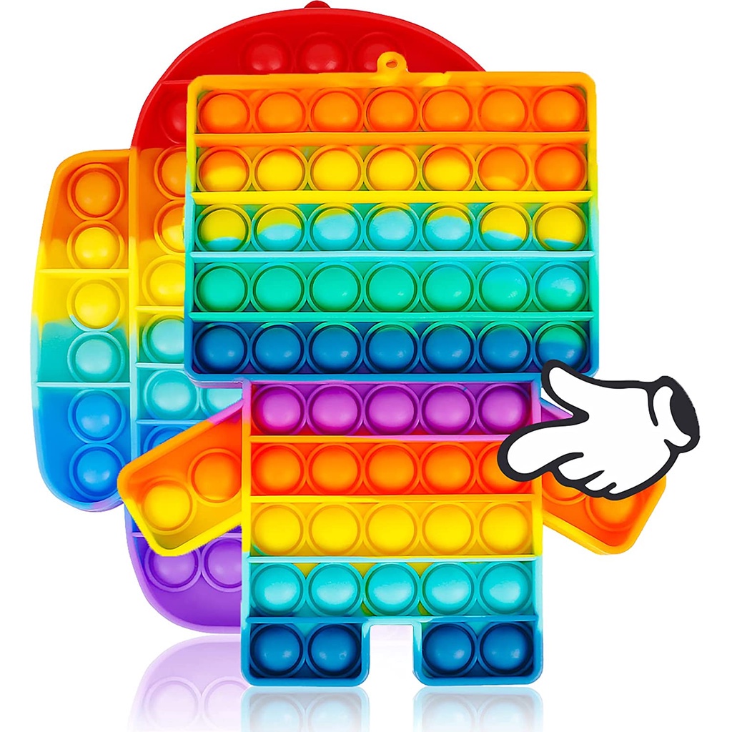 Big Jumbo Pop Fidget Sensory Toy Popping Popper Poppet Anxiety Autism ...