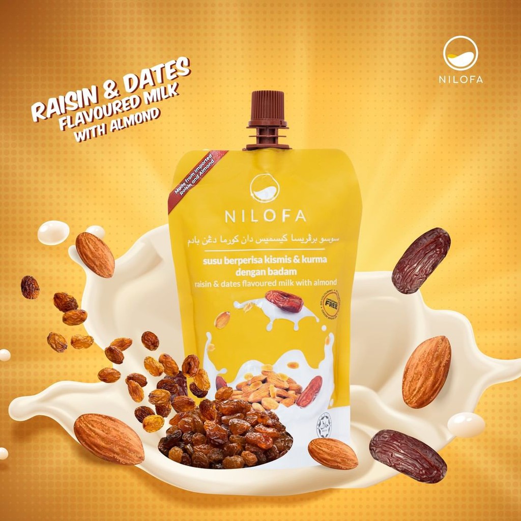 New! Limited EDITION | Nilofa Milk With Raisin & Dates With BADAM ...