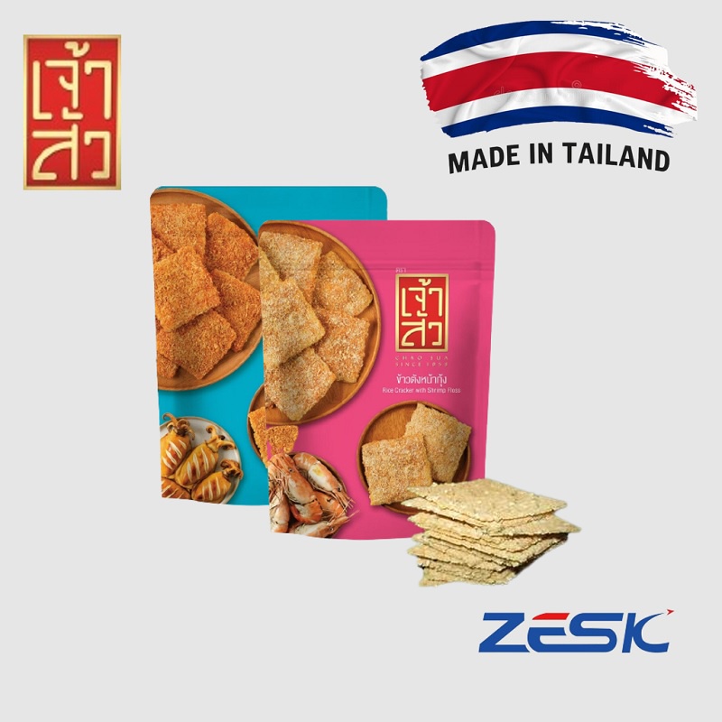 🔥Ready Stock🔥 Chao Sua Rice Cracker with Shrimp Floss/Roasted Squid 90g ...