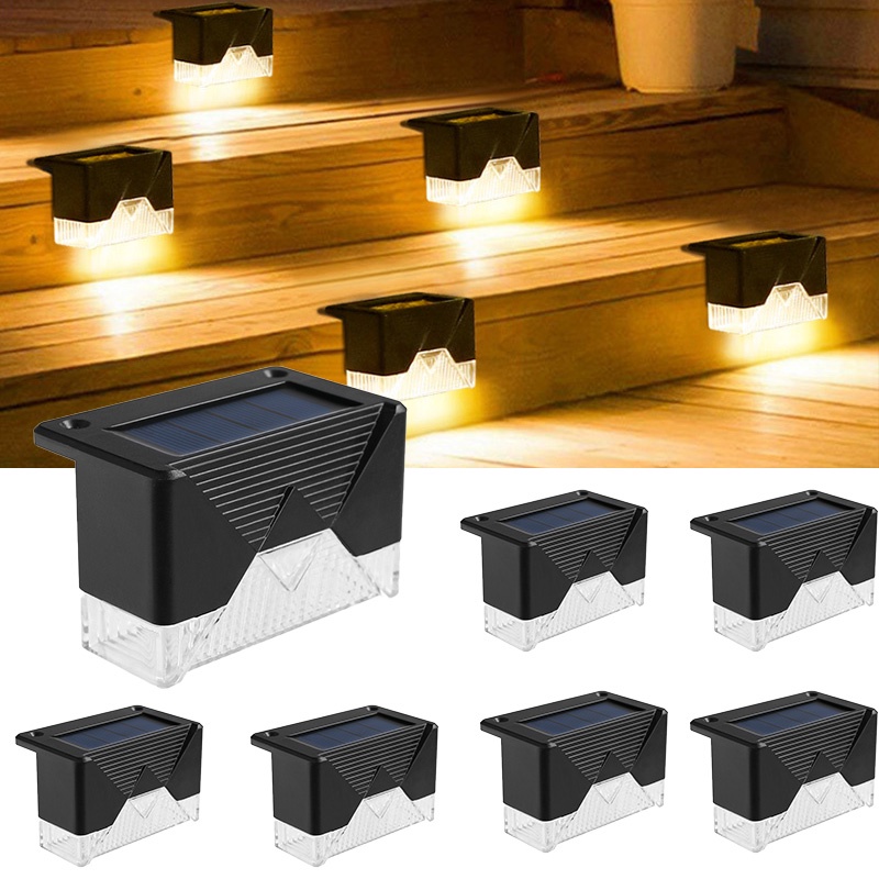Solar LED Lights /Outdoor Fence Lights IP65 Waterproof Solar Step Deck Lights/ Wall Lights for ...