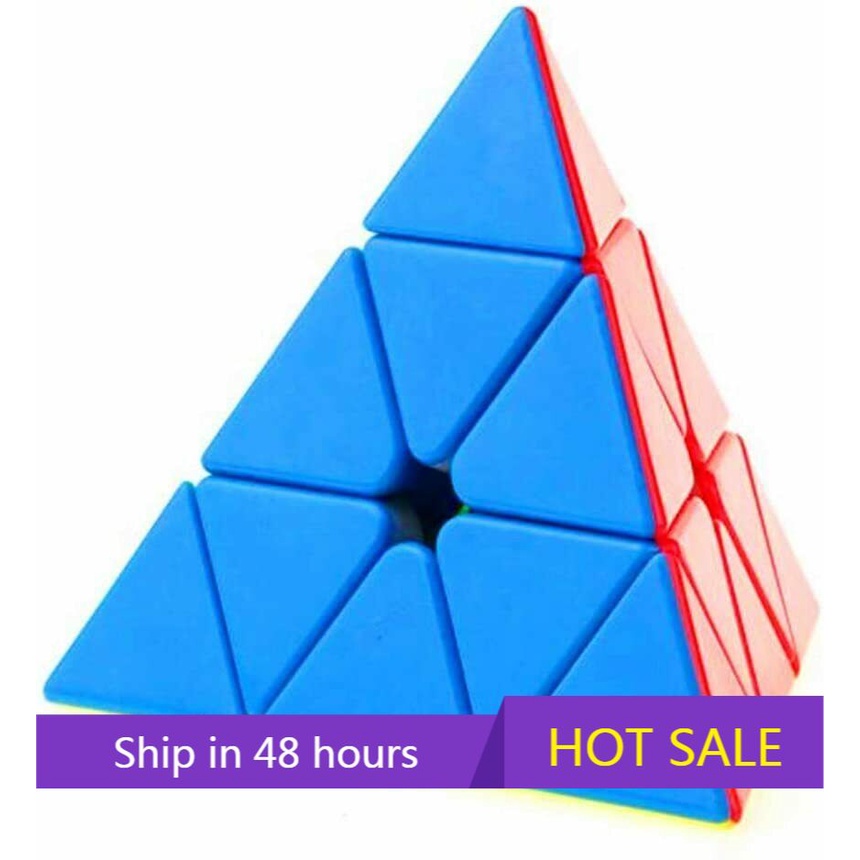 MoYu Pyraminx Pyramid Stickerless Speed Cube Twist Brain 3x3 Puzzle ...