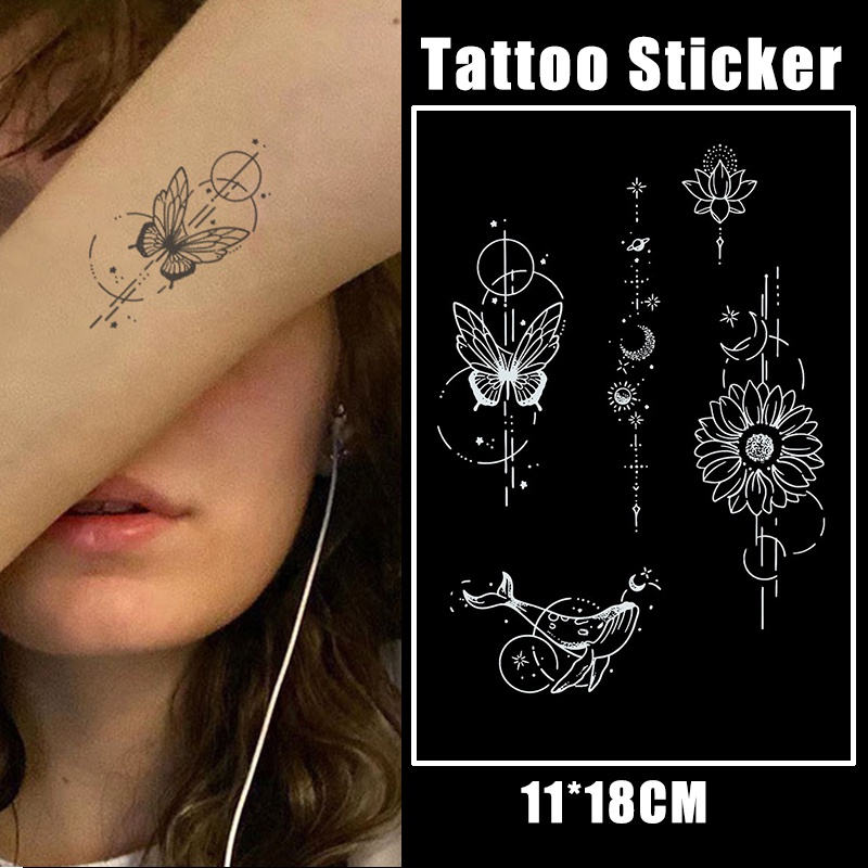【SUN】Magic Tattoo Sticker Waterproof Long Lasting 15 Days Butterfly ...