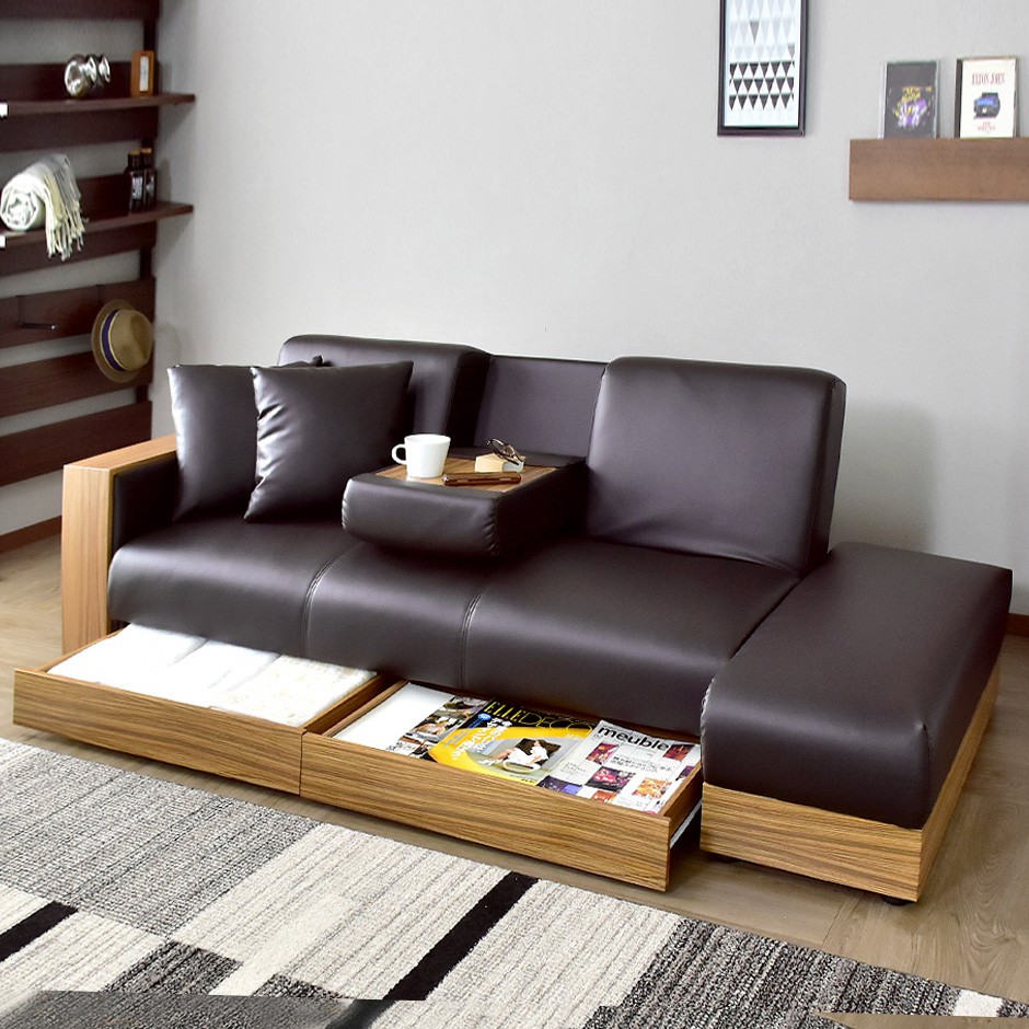 YOOKE Folding Sofa Scandinavian Japanese Sofa Bed Living Room ...