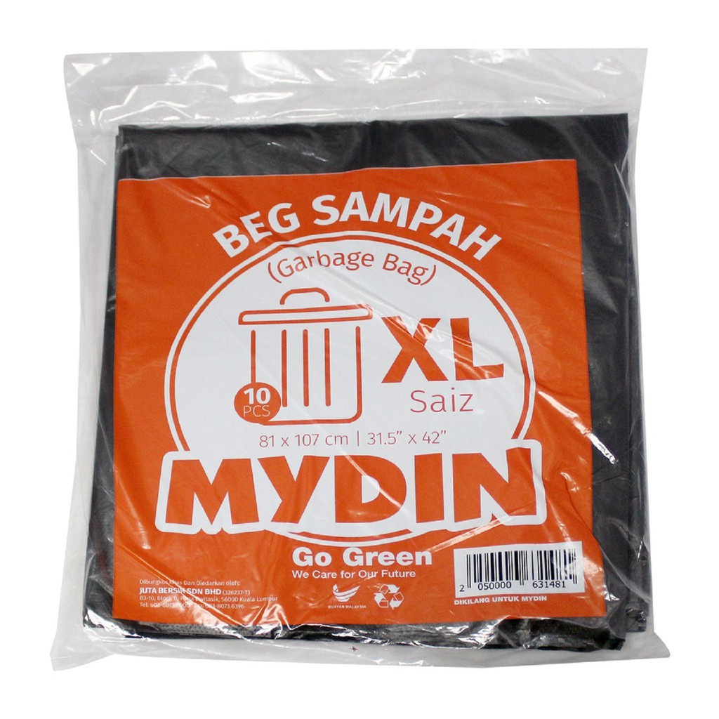 Mydin Garbage Bag - XL (10 Pcs) | Shopee Singapore