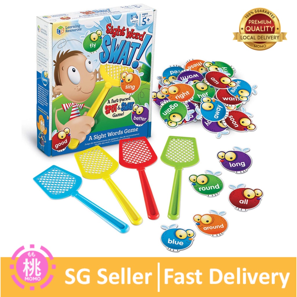 Learning Resources Sight Word Swat a Sight Words Game - 114 Pieces ...