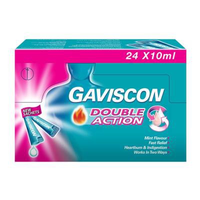 Gaviscon Double Action Liquid Sachet 10ml x 24s | Shopee Singapore