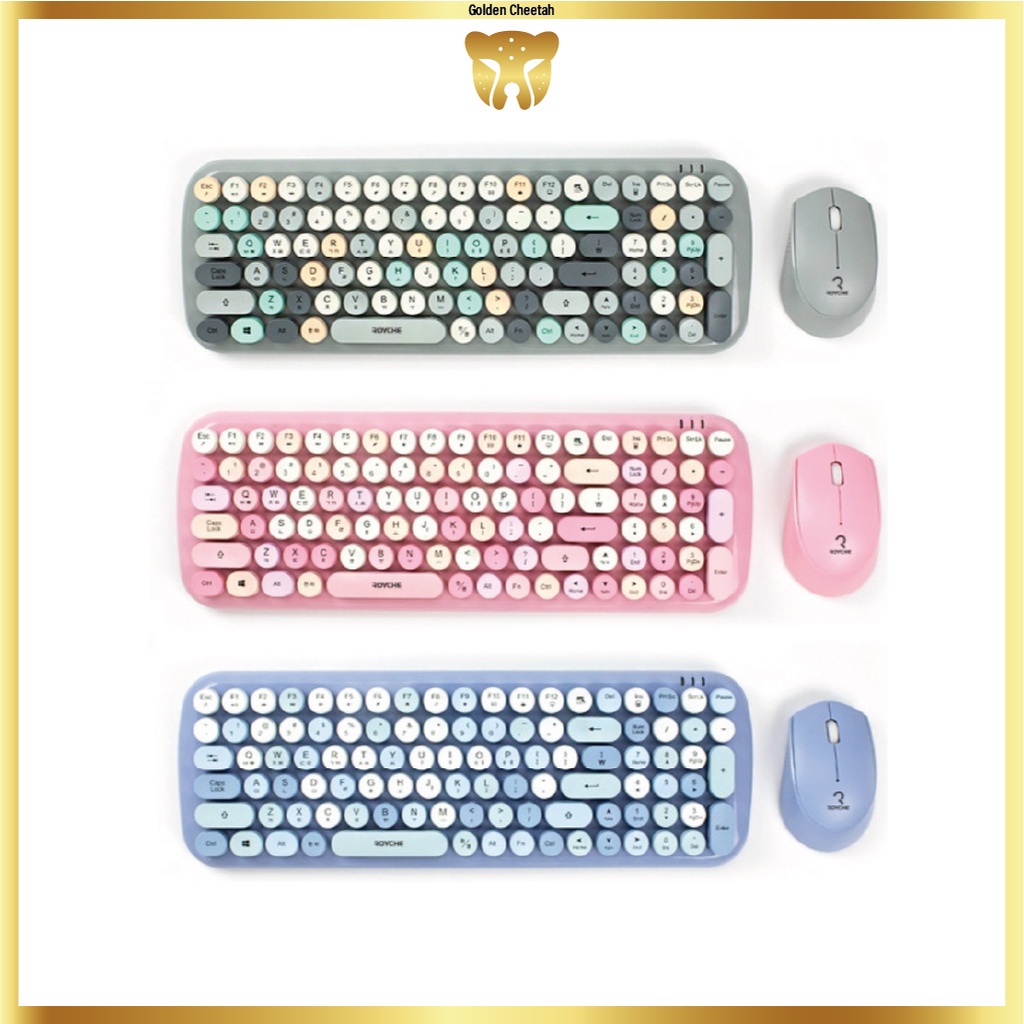 ROYCHE Wireless Keyboard & Mouse Set RMK-5000 3types | Shopee Singapore