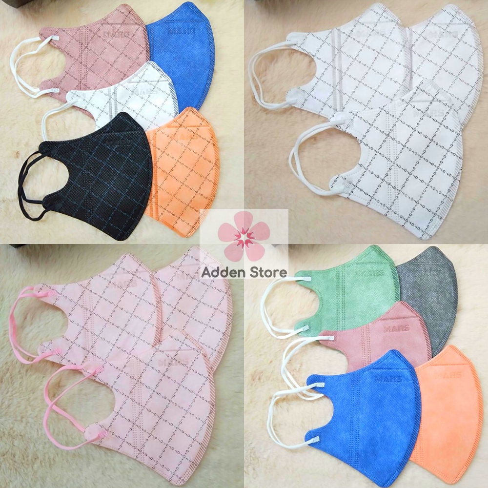 4PLY 50PCS MARS 3D 6D HIJAB HEADLOOP EARLOOP V-MASK MONOGRAM ADULT ...