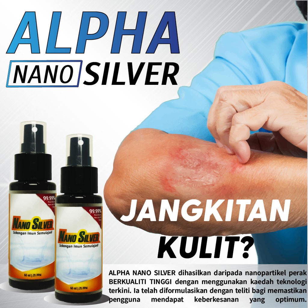 Alpha Silver Nanoparticles 60ML 20PPM FUNGUS PSORIASIS ECZEMA BACTERIA ...