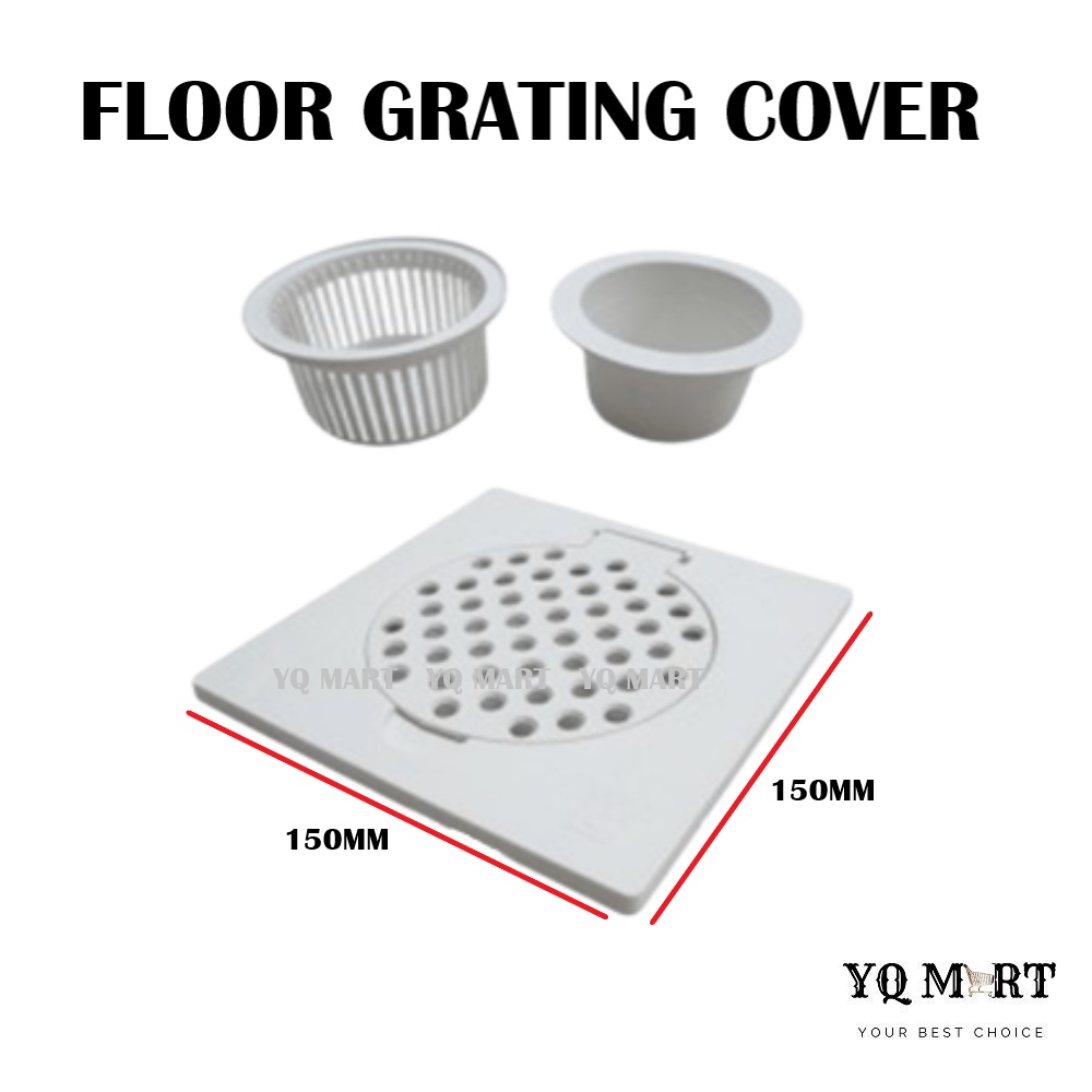150MM Plastic Floor Grating Cover With Filter Trap/ Tapis Lantai Tandas ...
