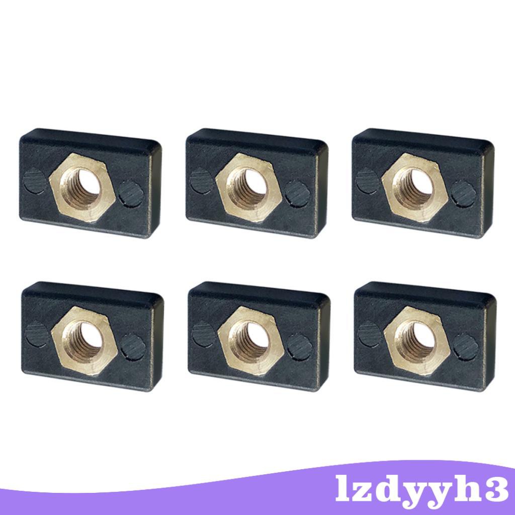 12pcs Fishing Boat Kayak Track Rail Screw Mounting Nut M6 Accessories ...