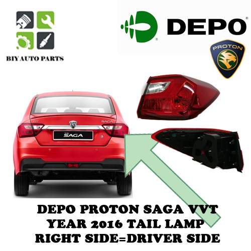 Depo Proton New Saga VVT Year 2016 Tail Lamp | Shopee Singapore