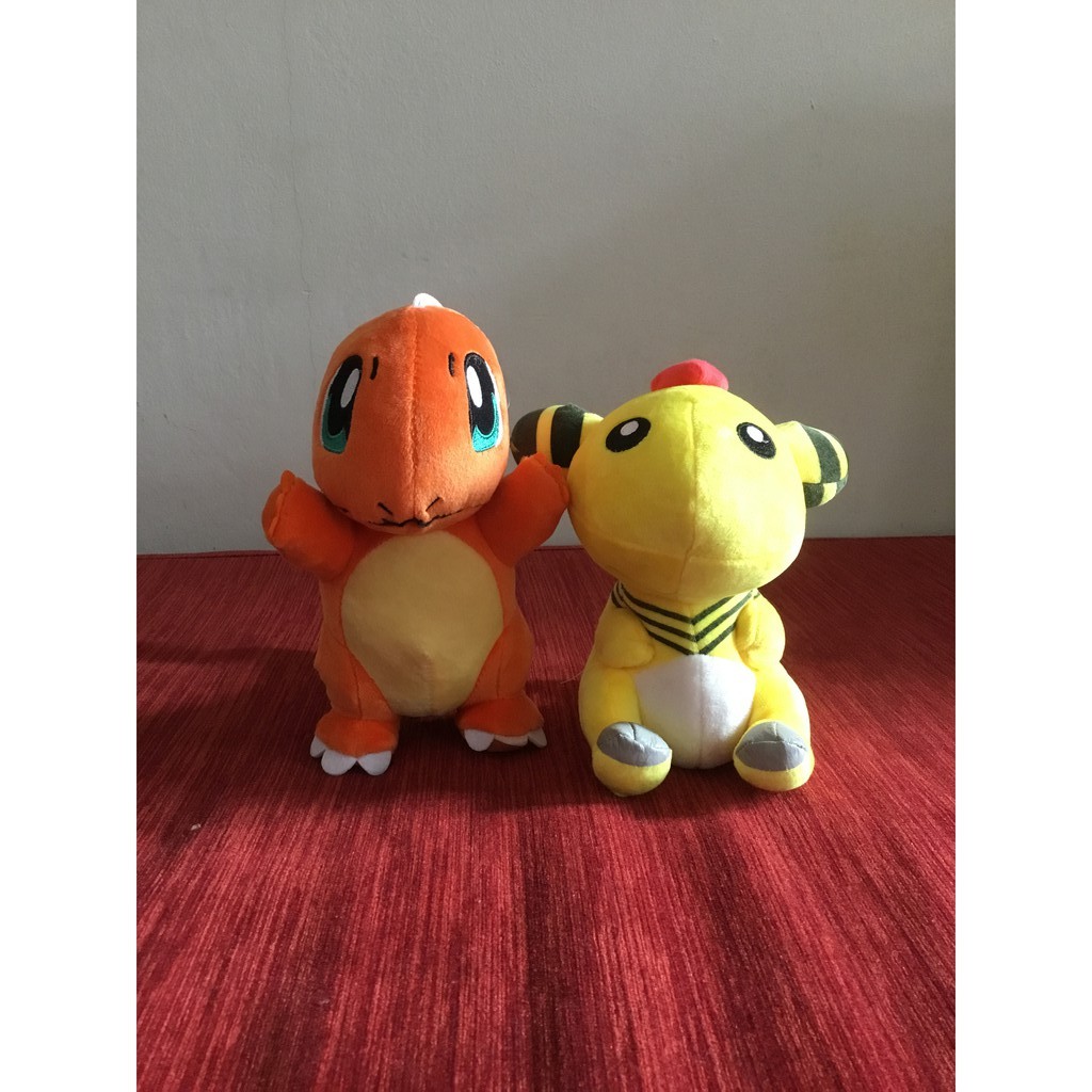 Small Charmander and Ampharos Pokemon Plush Toy ( 15 cm ) | Shopee ...