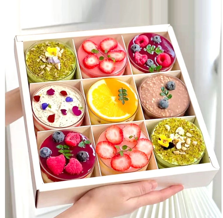 【PARTY BOX】FOOD CATERING WINDOW SANDWICH CAKE NUTS KRAFT Food Box LUNCH ...