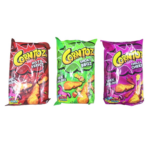 Corntoz Various Flavors (80g-100g per pack or 15g x 7 packs) | Shopee ...