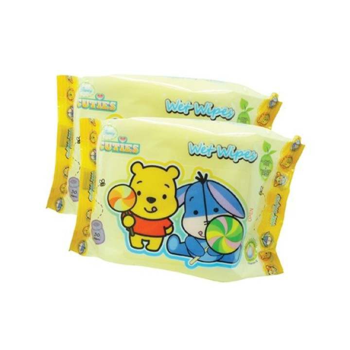 Disney Cuties Baby Winnie The Pooh & Eeyore Baby Wet Wipes / Tissue Set ...