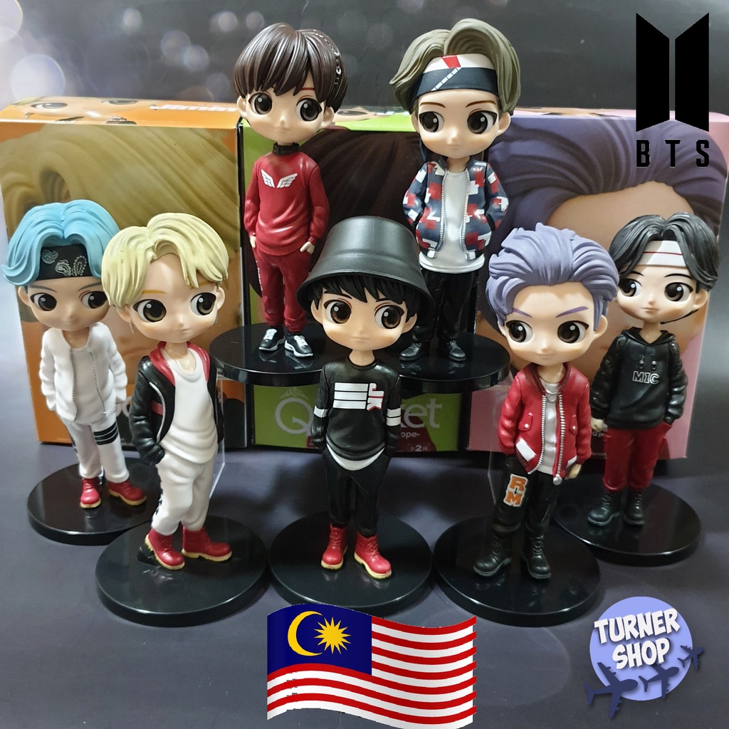 BTS Q Posket Tiny TAN Figures Collectible Kpop Idol (with a new box) | Shopee Singapore