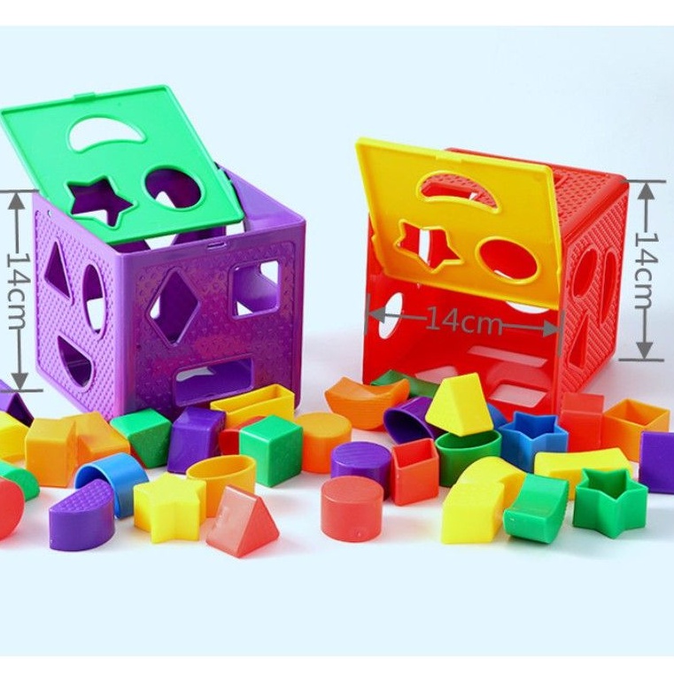 [SG SELLER ] MyKid Palace Shape Sorter/Shape Toys/ Shapes & Colors ...