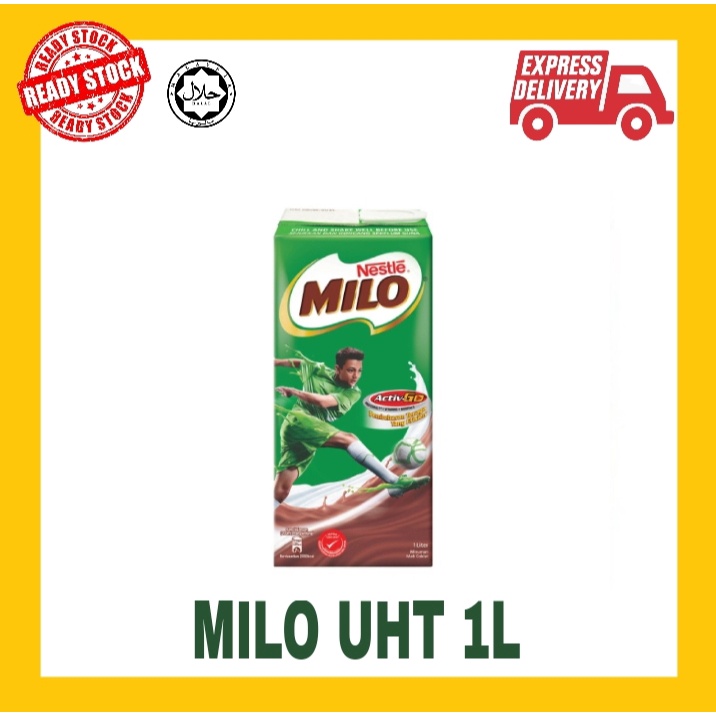 Nestle MILO Activ-go RTD UHT 1L chocolate malt kotak ramadan raya ...