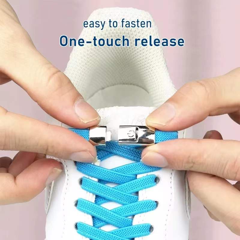 1Pair Elastic lazy Laces Locking Creative No Tie Shoe laces Kids Adult ...