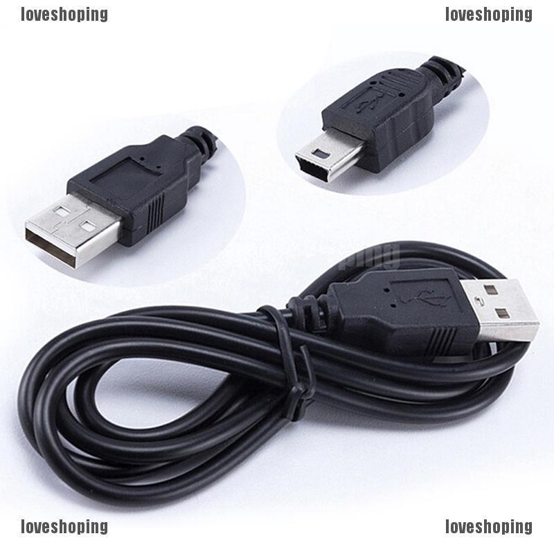 1m Long MINI USB Cable Sync & Charge Lead Type A to 5 Pin B Ph[LS.SG ...