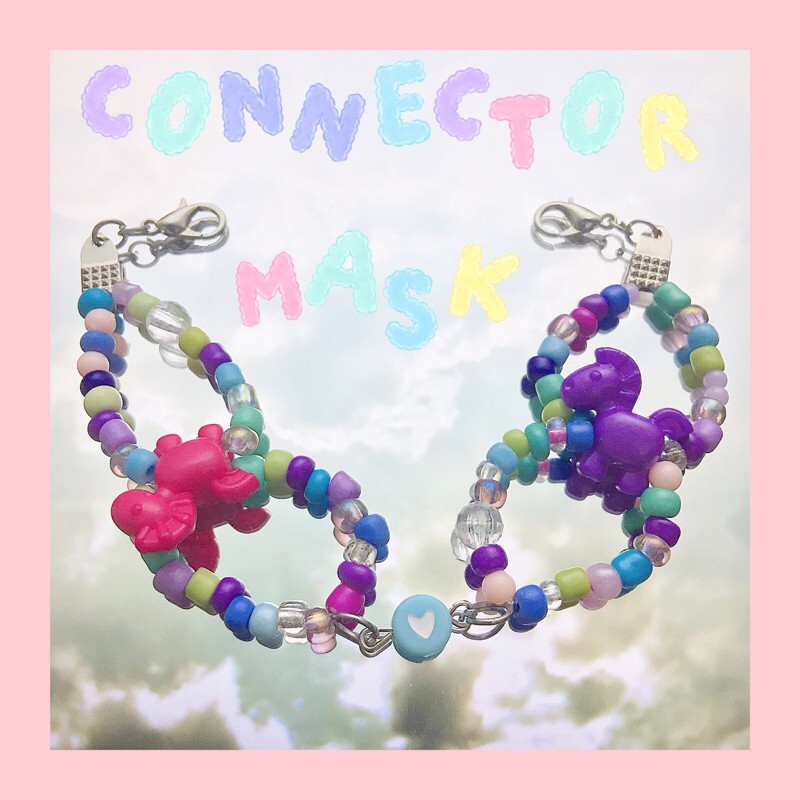 Unicorn mask connector, mask connector [peach floss] | Shopee Singapore