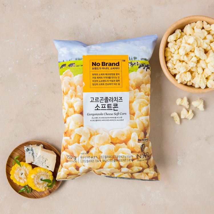 [No Brand] Gorgonzola Cheese Soft Corn 145g 노브랜드 고르곤졸라 치즈 소프트콘 145g | Shopee Singapore
