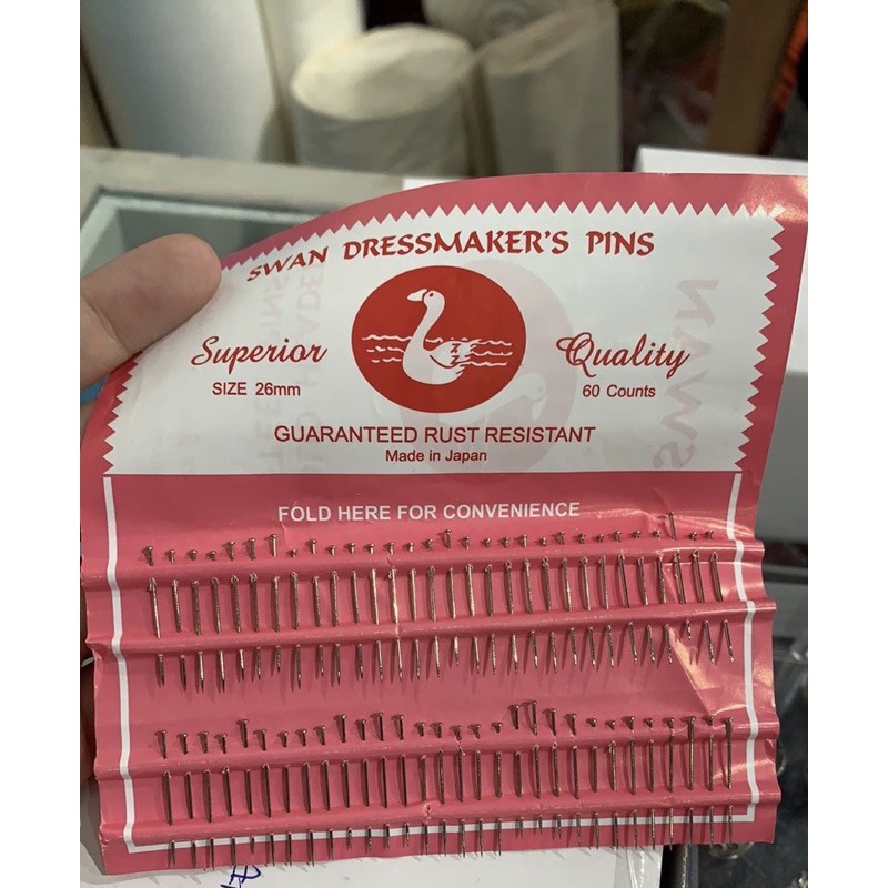Swan Dressmaker Pins (60 Pins/ Pad) | Shopee Singapore