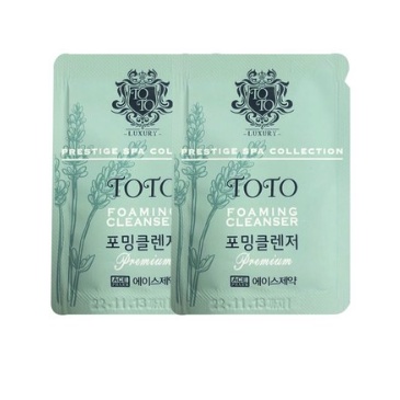 TOTO Foaming Cleanser Premium 3ml Travel Size Sample/ Facial Cleanser ...
