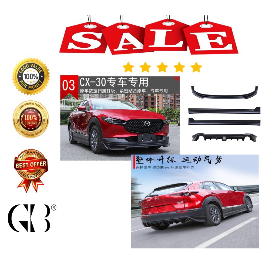 GB-Store 100% Mazda CX-30 Full Set Body Kit (ABS material) | Shopee ...