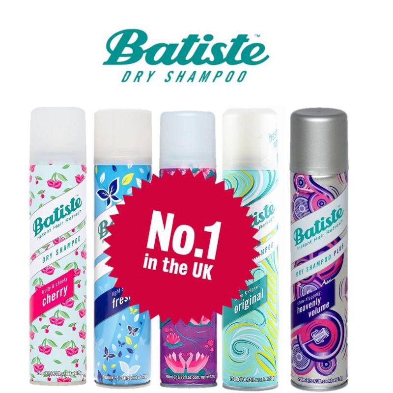 BATISTE [BUNDLE OF 1/2/3] DRY SHAMPOO SPRAY 200ML UK NO 1 | Shopee ...
