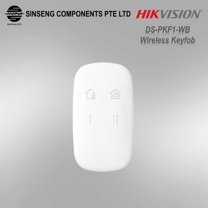 Hikvision DS-PKF1-WB Wireless Keyfob for AX Pro Security Alarm System ...
