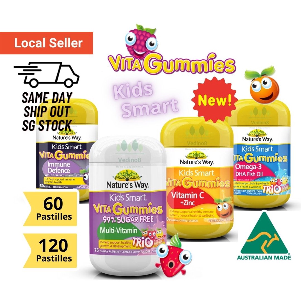 Nature's Way Kids Smart Vita Gummies Immune Defence / Blackmores ...