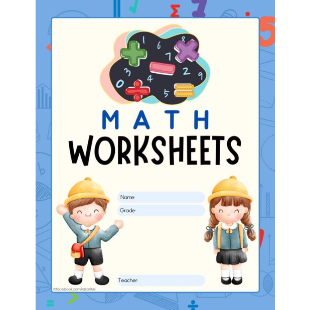 MATH WORKSHEETS (17 PAGES FREE BOOKBIND) | Shopee Singapore