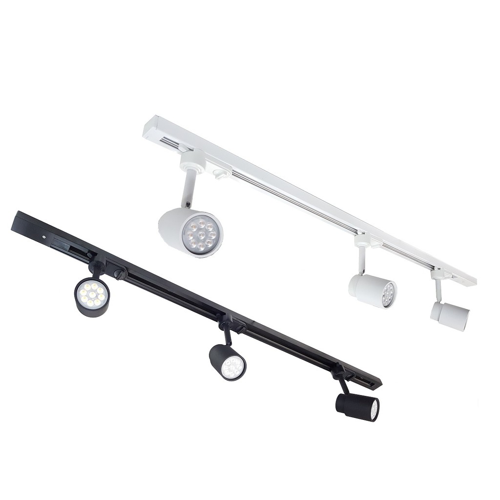 [SG Local Seller] 1mtr Track Light with 3x GU10 LED 7w Bulb (warm white ...